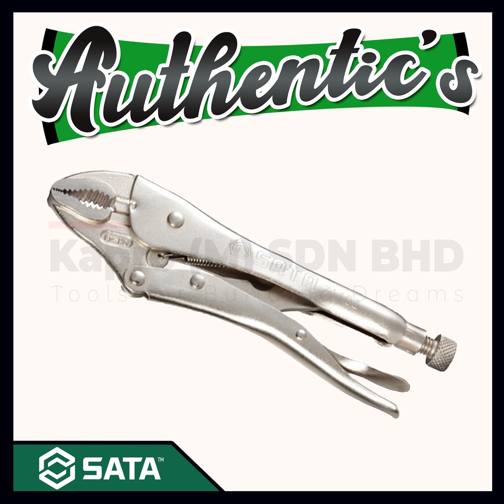 SATA 71103 CURVED JAW LOCKING PLIERS 10" INCH | Shopee Malaysia