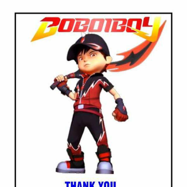 Custom design BoBoiBoy Birthday Stickers for Birthday Party | Shopee ...