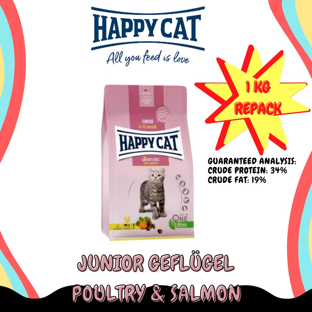Happy Cat / Happy Cat Minkas Super Premium Cat Food 1kg - Repack ...