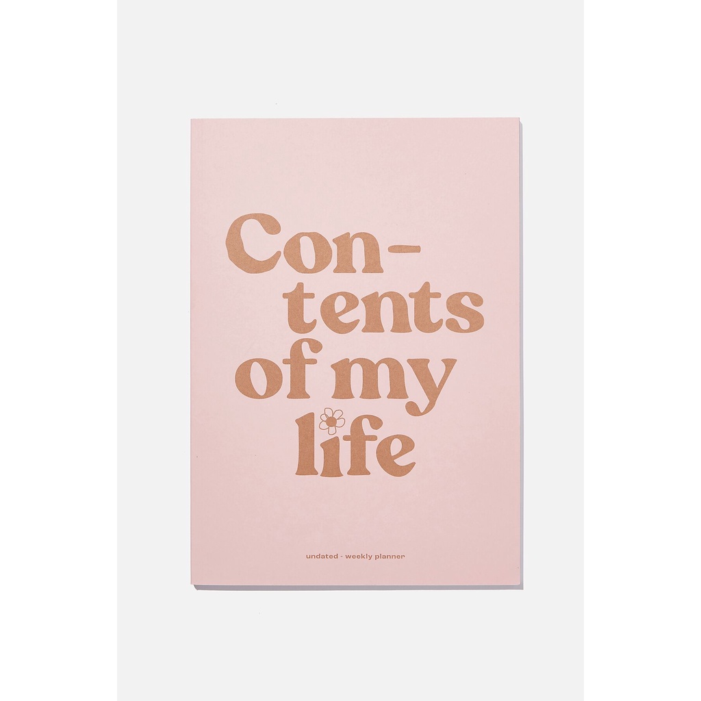 TYPO Planner / Undated A4 & A5 Weekly Planner / Suitable for 2023 ...