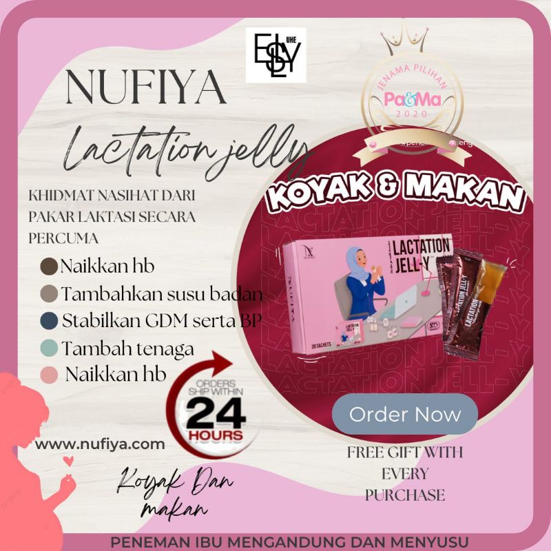 MILK BOOSTER LACTATION JELLY NUFIYA IBU MENGANDUNG MENYUSU | Shopee ...