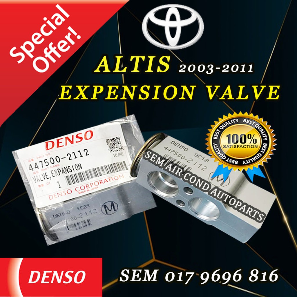 TOYOTA ALTIS OLD MODEL 2003-2011 YEAR ORIGINAL DENSO EXPENSION VALVE ...
