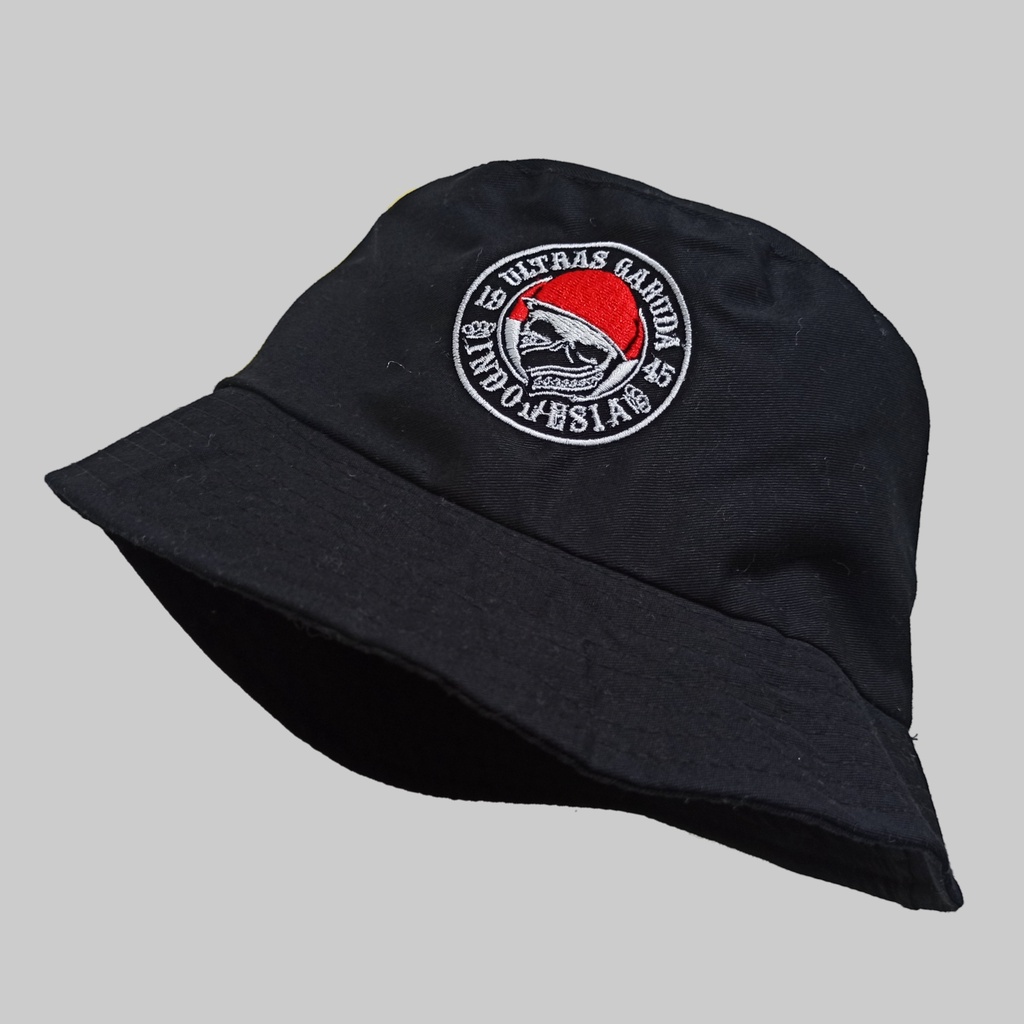 HITAM Garuda Ultras Bucket Hat Indonesian National Team Embroidered ...