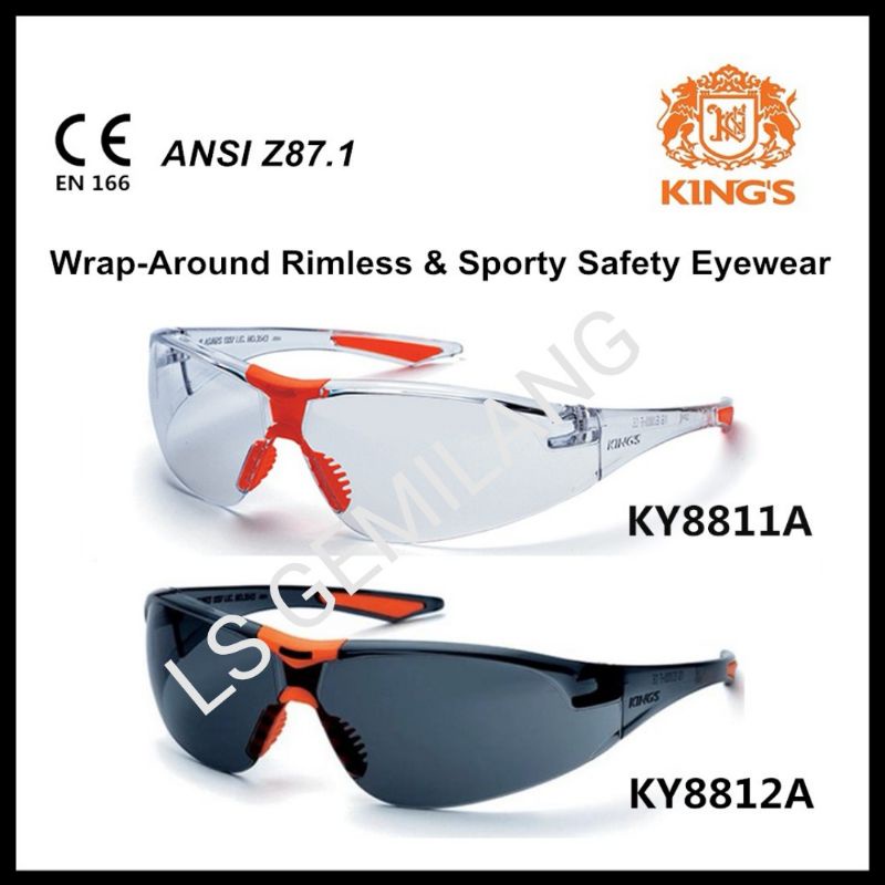 KING'S Safety Eyewear Clear Smoke black KING Glasses Spectacle Sporty ...