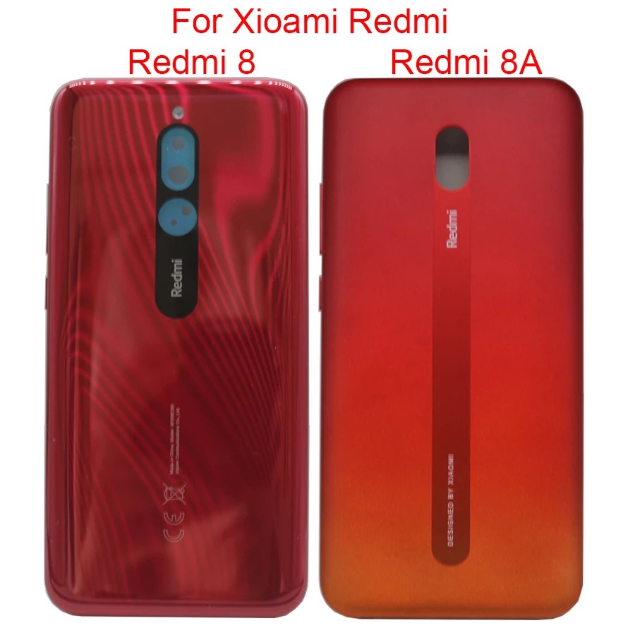For Xiaomi Redmi 8 8a Battery Cover Back Glass Panel Rear Housing case ...