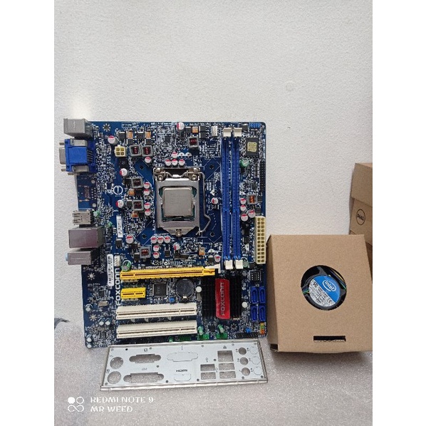 Package Mobo Foxconn H61 + i5 3470fan socket Lga 1155 ddr3 onboard vga ...
