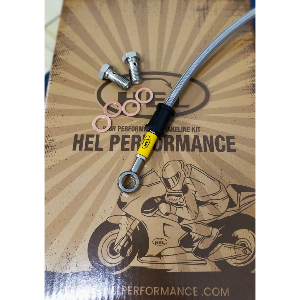 100% Original Genuine Hel Racing Brake Hose For Y15ZR Y16ZR RSX150 ...