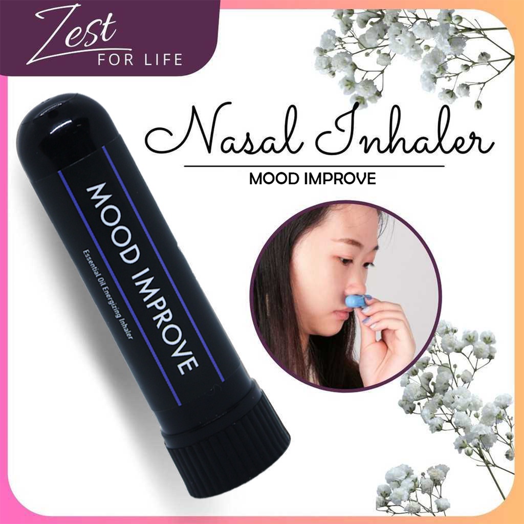 Mood Improve Inhaler Essential Oil Aromatherapy 精油 香精油 Nasal Flu Sinus ...