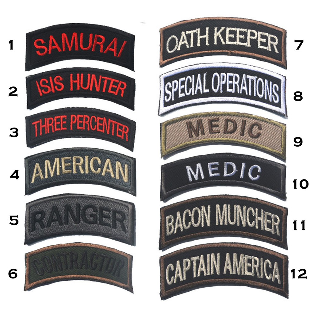 Ranger Medic Embroiderey Tactical Military Patches Badges Combat Emblem ...