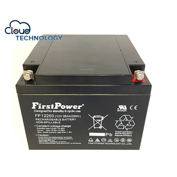 FIRSTPOWER FP12260 12V 26AH VRLA RECHARGEABLE ALARM/AUTOGATE/CAR ...