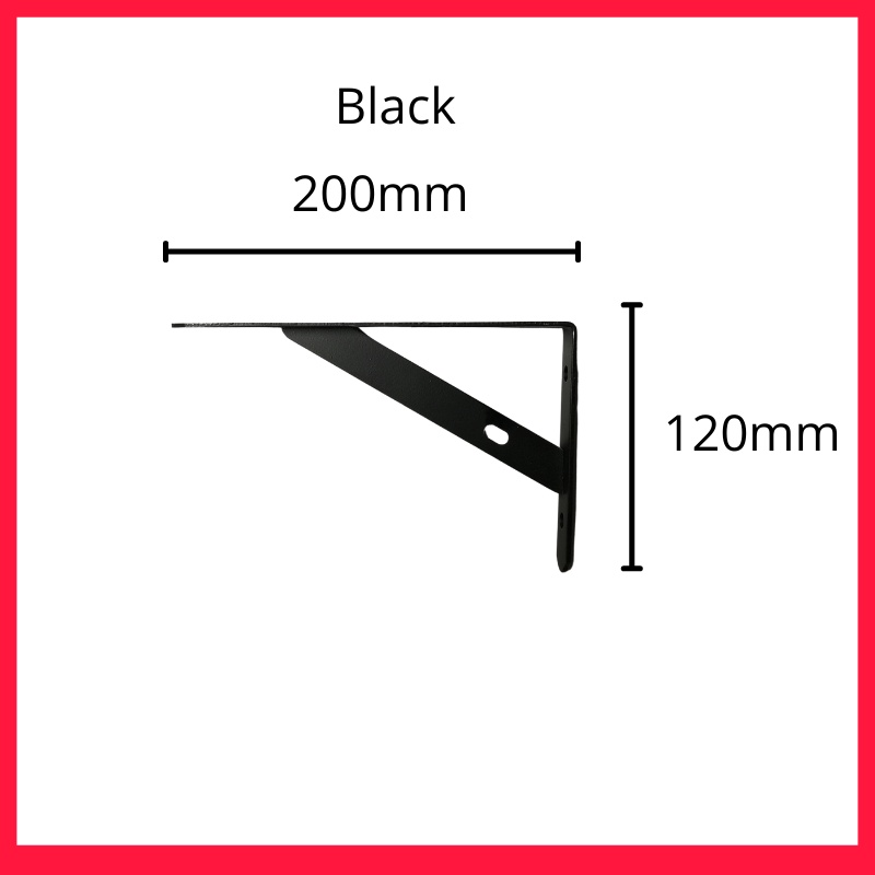 AWM DIY Home L Bracket wall bracket wall shelf bracket sesiku besi L ...