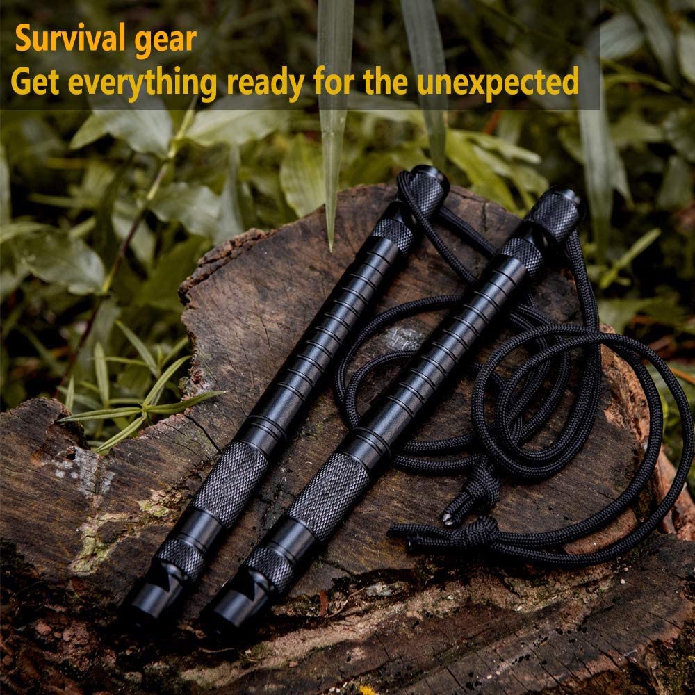 6in1 Outdoor Multifunctional Fishing Lighter Flint Fire Rod Magnesium ...