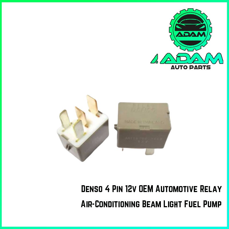 Denso 4 Pin 12v OEM Automotive Relay Air-Conditioning Beam Light Fuel ...