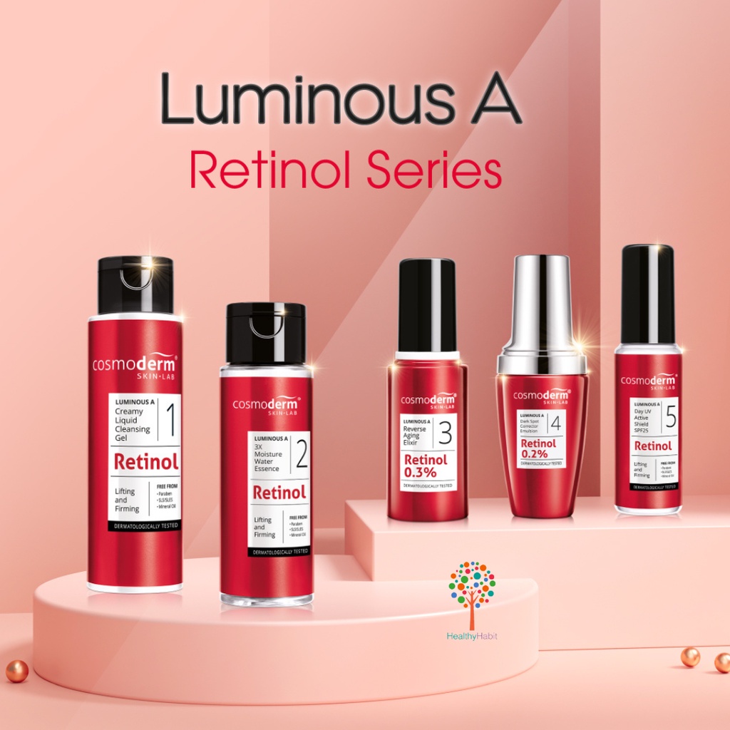 COSMODERM Retinol Luminous A Cleansing Gel | Moisture | Reverse Aging ...
