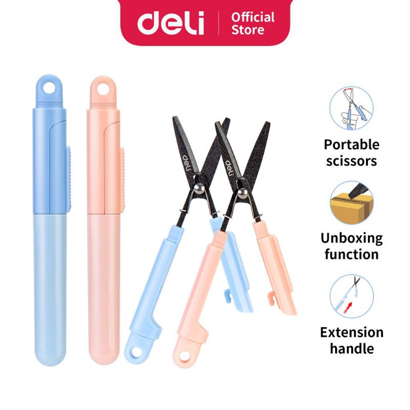 🎉 READY STOCK IN MALAYSIA 🎉 DELI Portable Scissors 77761 | Shopee Malaysia