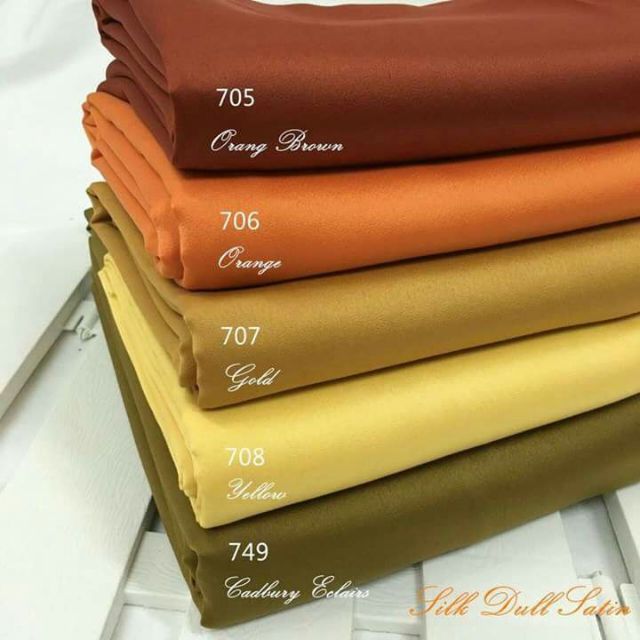 🌿 CLEAR STOCK - KAIN PLAIN JAPAN DULL SATIN 🌿 | Shopee Malaysia