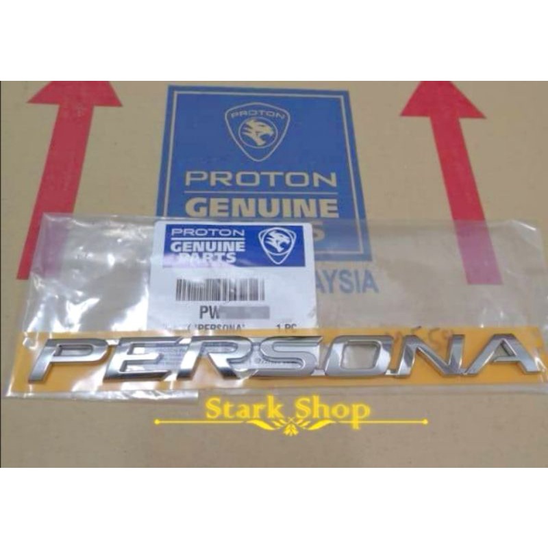 ORIGINAL PROTON PERSONA VVT 2008~2016 REAR BONNET EMBLEM PERSONA LOGO ...