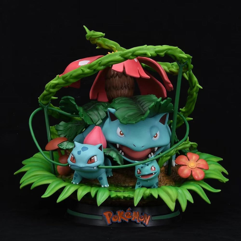 Pokemon Venusaur Bulbasaur Ivysaur Evolution PVC Figure copy resin ...