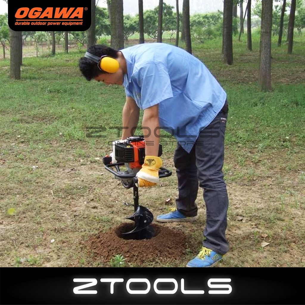 (Japan) TENAKA Earth Auger Drill Machine 52cc 2-Stroke Engine Mesin ...