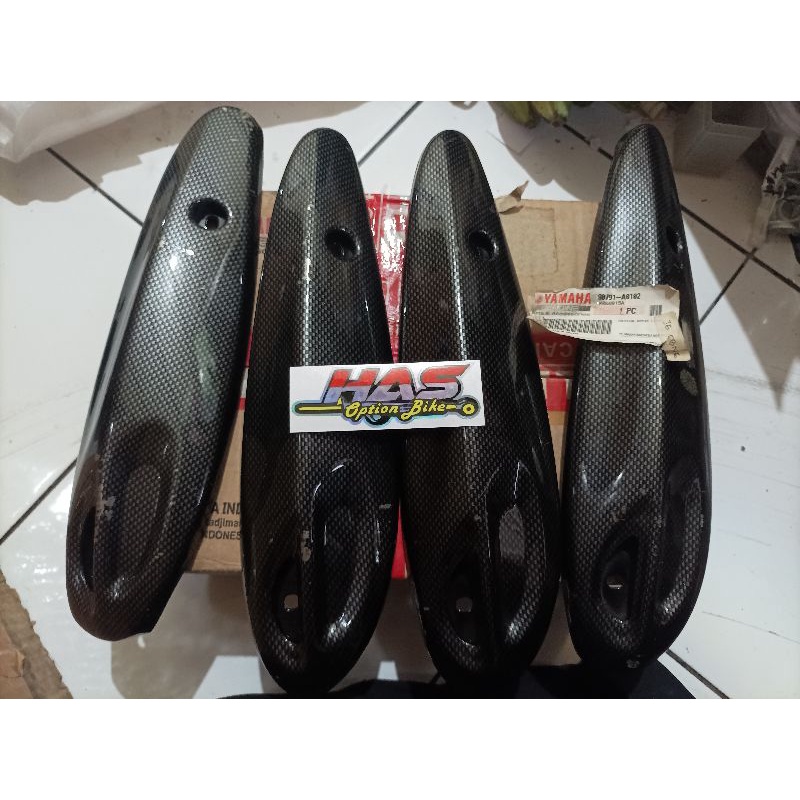 Mio sporty carbon Exhaust Shield cover original yamaha 5TL | Shopee ...