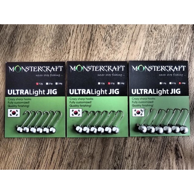 MONSTERCRAFT - Ultra Light Jig Head (Size #8 hook) | Shopee Malaysia