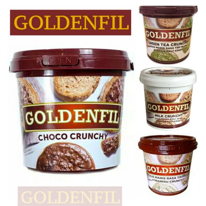 Goldenfil ALL VARIAN 1kg Choco Crunchy Chocolate Greentea Tiramizu Milk ...