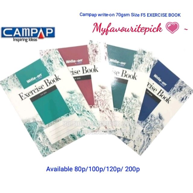 Campap Write-On F5 70gsm Exercise Note Book | Shopee Malaysia