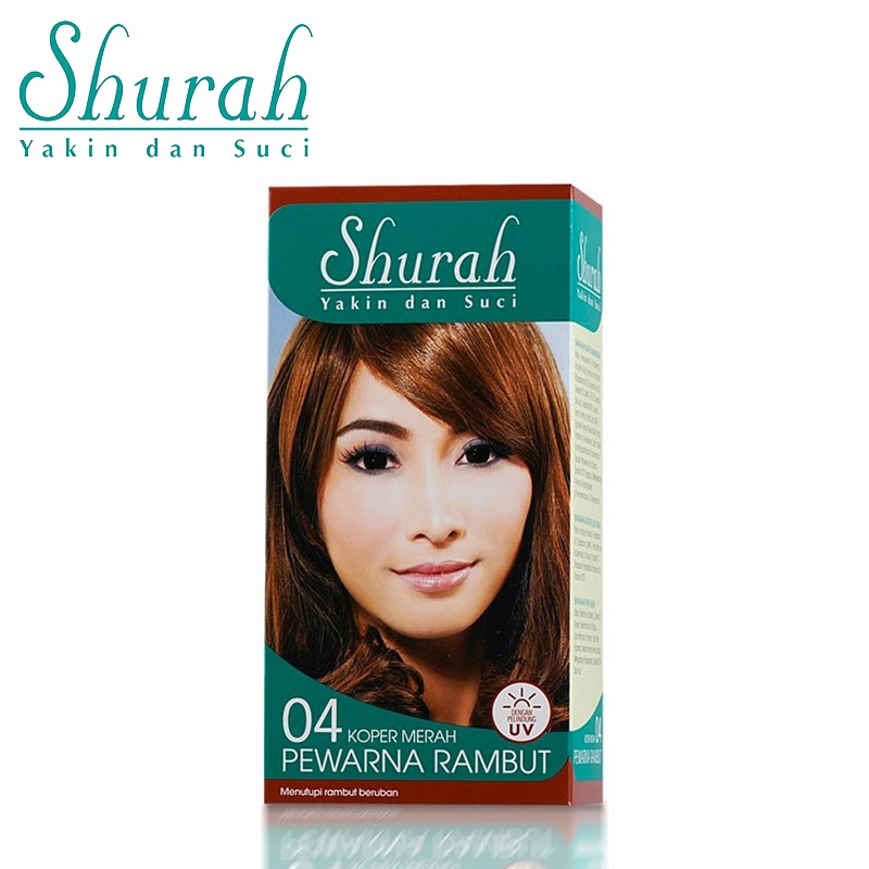 Shurah Pewarna Rambut dengan Pelindung UV hair Colouring 60ml + 40g ...