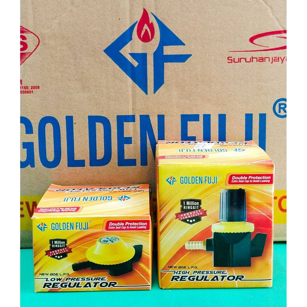 Golden Fuji Gas Regulator Low Pressure/High Pressure (SIRIM) | Shopee ...