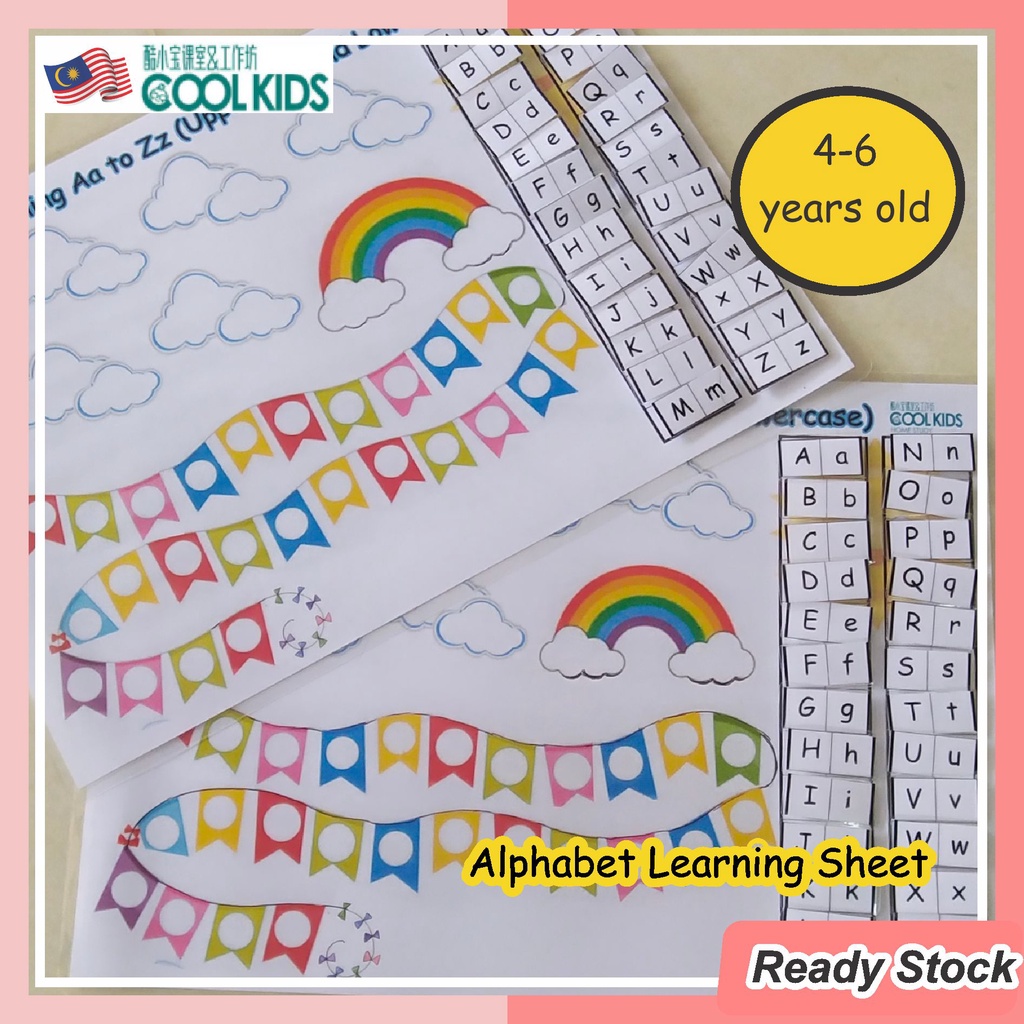 🎁READY STOCK🎁Alphabet A - Z Learning Activities A4 sheet Uppercase and ...