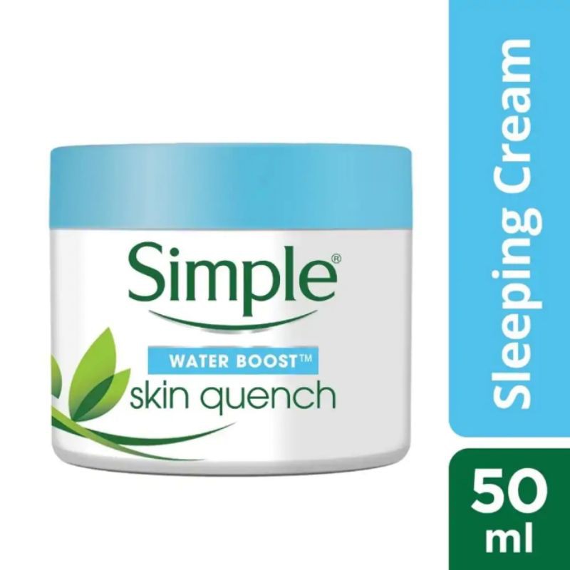 Simple Water Boost Skin Quench Sleeping Cream 50ml | Shopee Malaysia