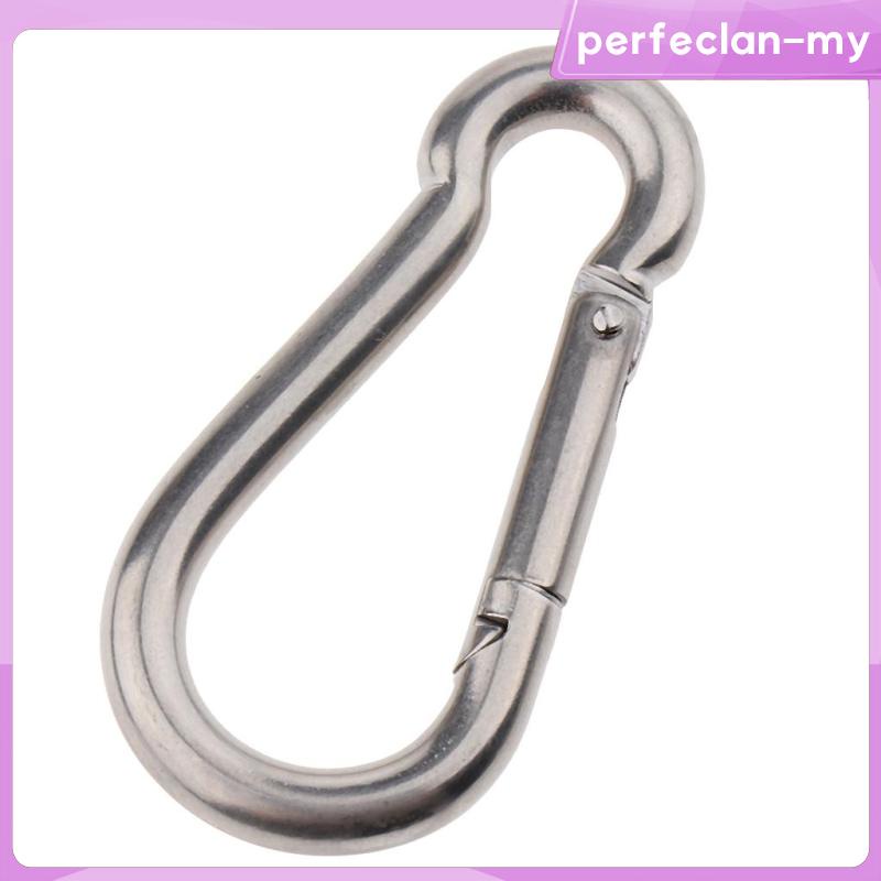 [perfeclanMY] Heavy Duty 316 Stainless Steel Spring Snap Hook Carabiner ...
