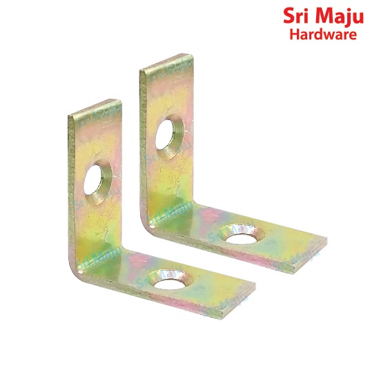 MAJU LBI-YZH2 Quality Yellow Zinc H2 W12 L Bracket 90 Degree Shape ...