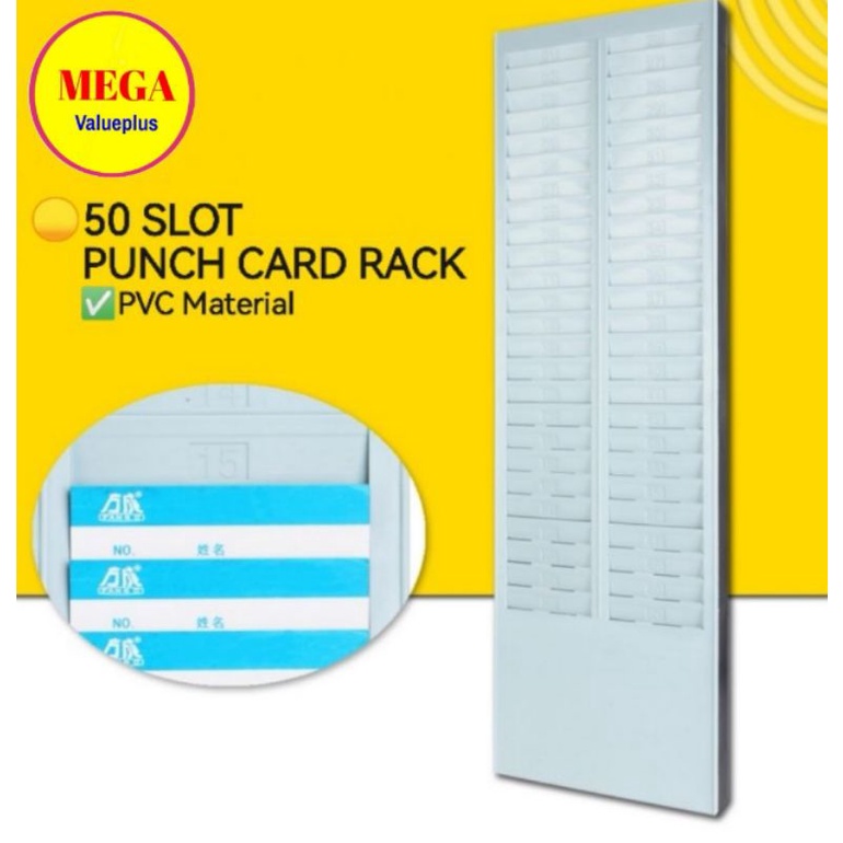 Punch Card Rack / Punch Card Holder / Time Recorder Card Rack *50 Slot ...