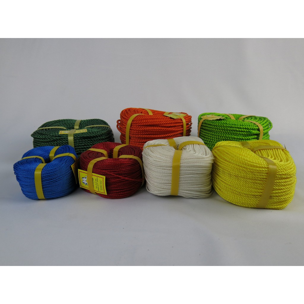 6MM PE ROPE TALI PE NYLON WARNA - 1.1KG/ROLL | Shopee Malaysia