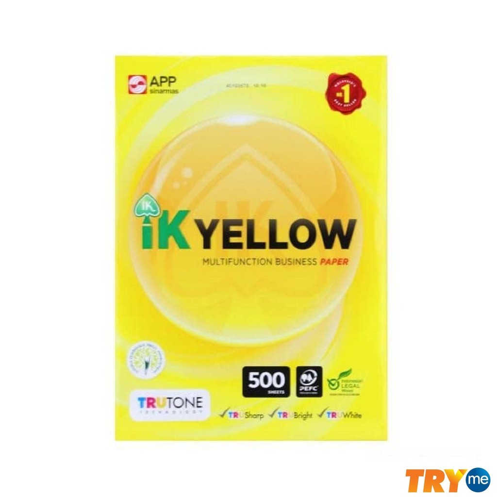 IK Yellow Copier Paper A4 (80gsm x 500's) | Shopee Malaysia