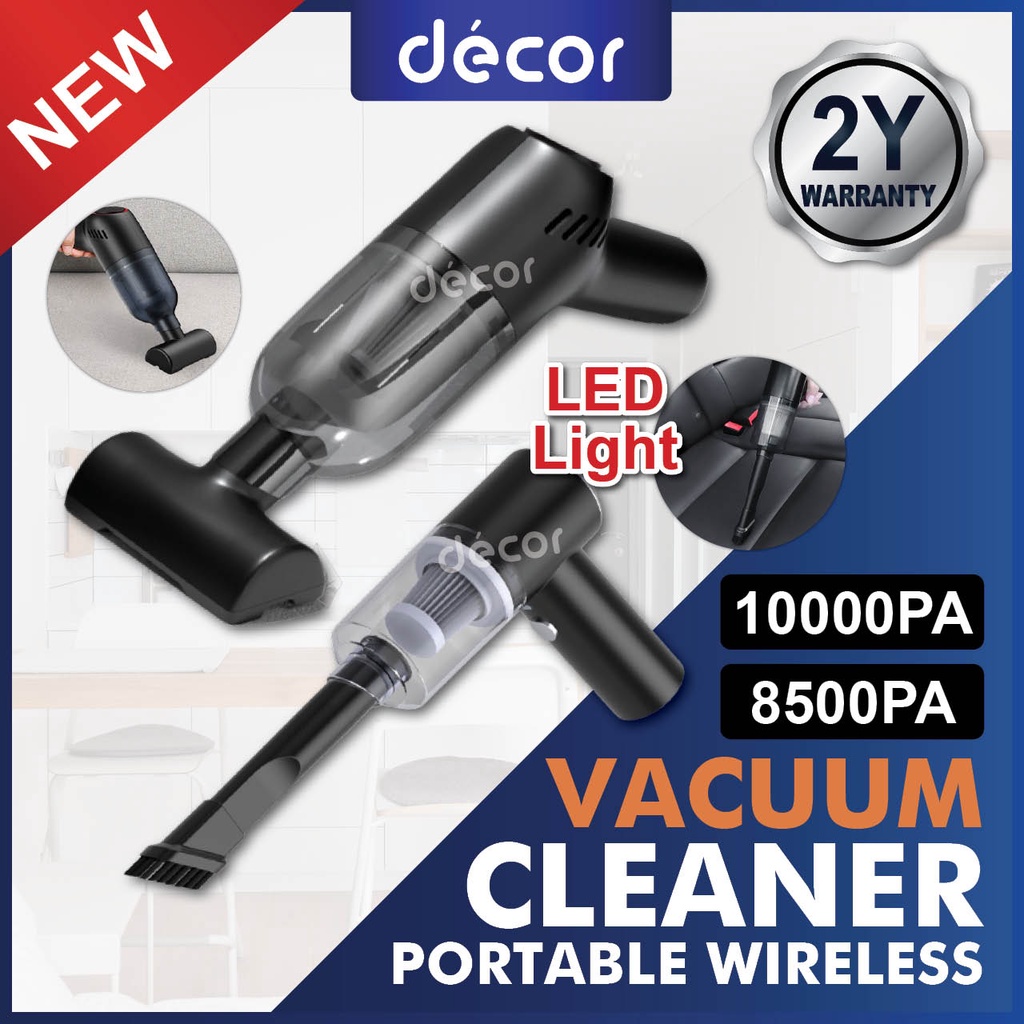 Car Vacuum Rechargeable Wireless Cordless Vacuum Car Super 8500PA ...