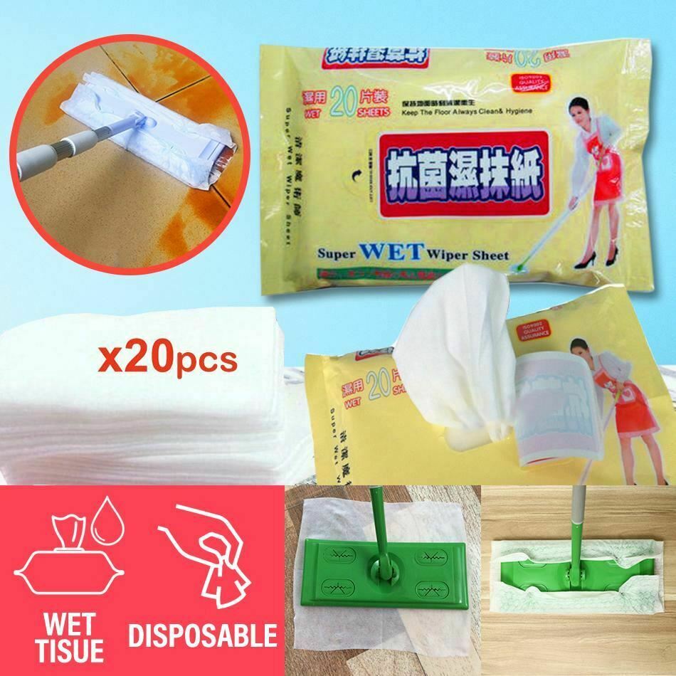 Tisu Basah Wiper Mop Lantai Penyapu Kertas Pakai Buang Kain Wet Tissue ...