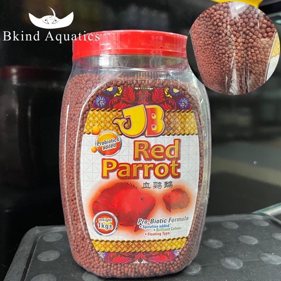 JB RED PARROT FISH FOOD - 1KG (FLOATING PELLET) | Shopee Malaysia