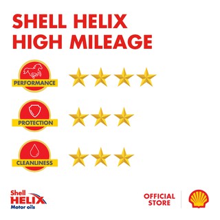 Shell Helix High Mileage 10W-40 Semi Synthetic Engine Oil (4L) | Shopee ...