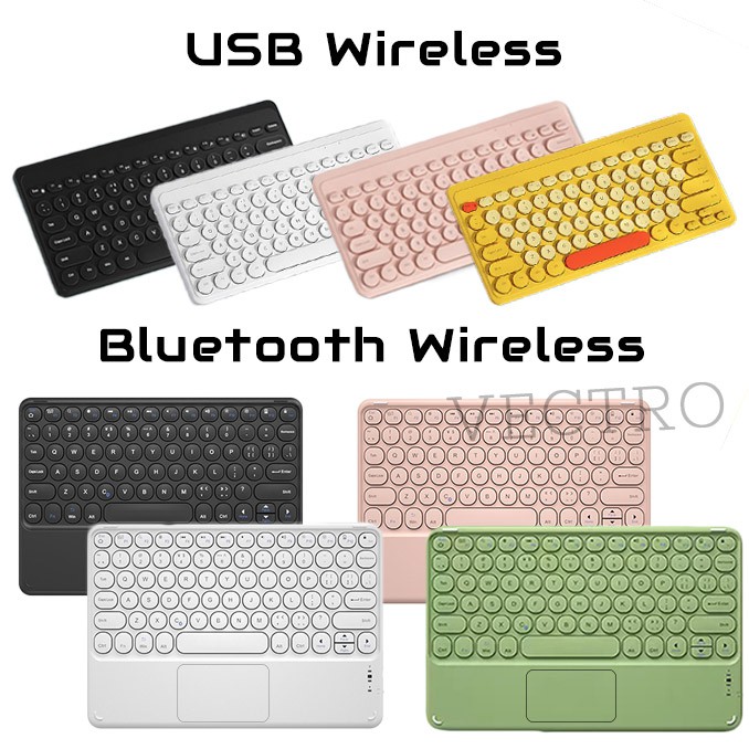 Soundless Quiet Slim Minimalistic Bluetooth Wireless USB Keyboard Mouse ...
