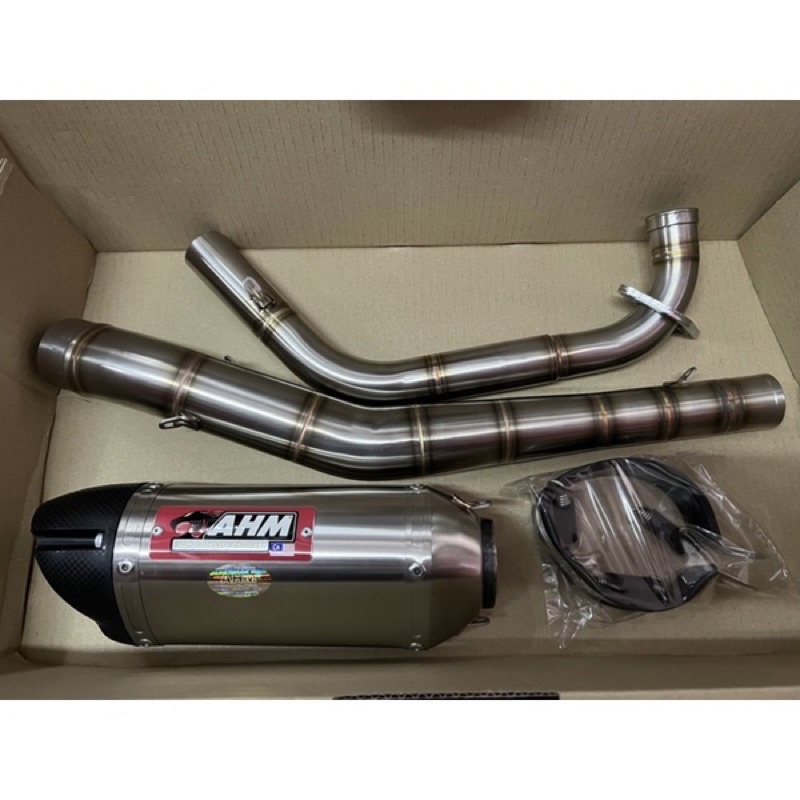 AHM EXHAUST SYM VF3 i185 ~M3-FTR 32mm- STAINLESS | Shopee Malaysia