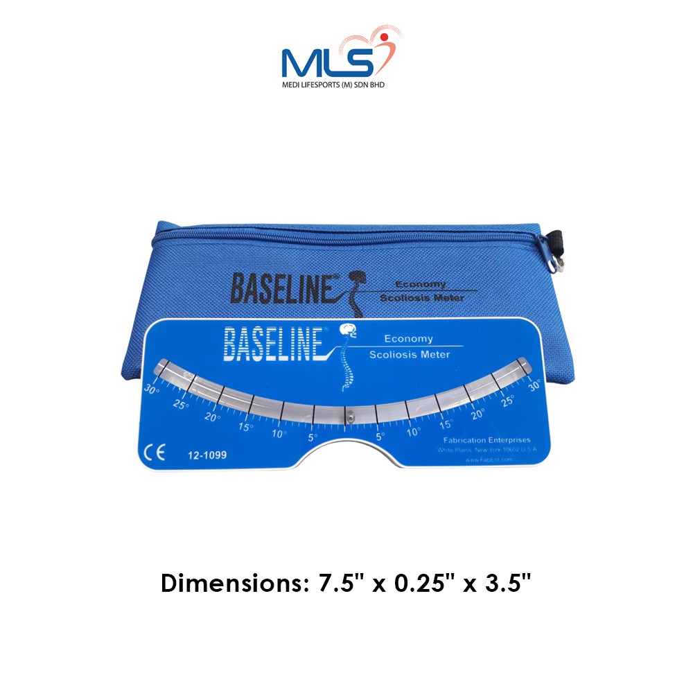 Baseline Scoliosis Meter, Professional Scoliometer with Storage Case ...