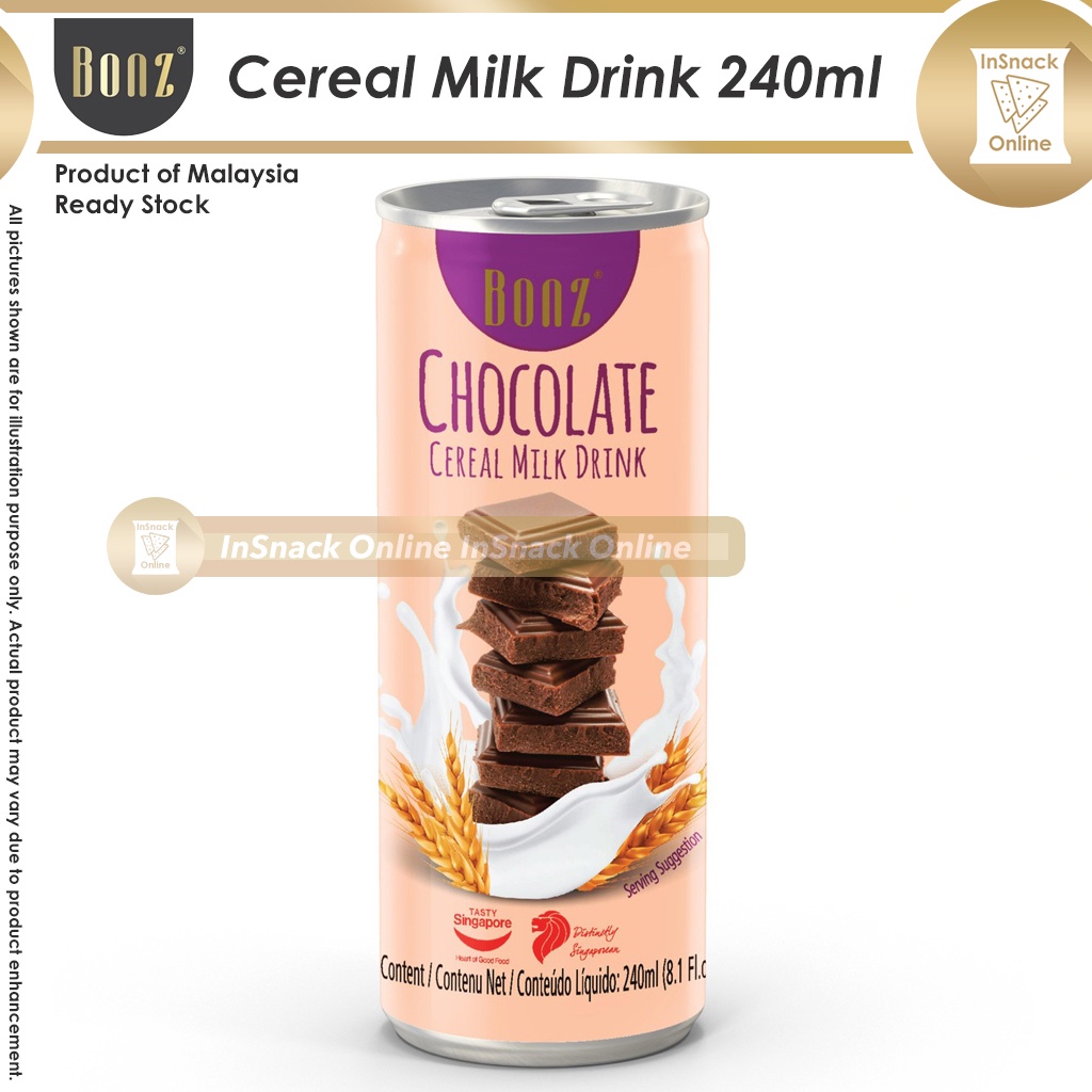 Bonz Cereal Milk 240ml Buatan Malaysia | Shopee Malaysia