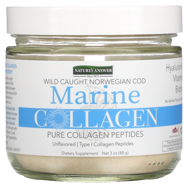 Nature's Answer, Marine Collagen, Pure Collagen Peptides, Wild Caught ...