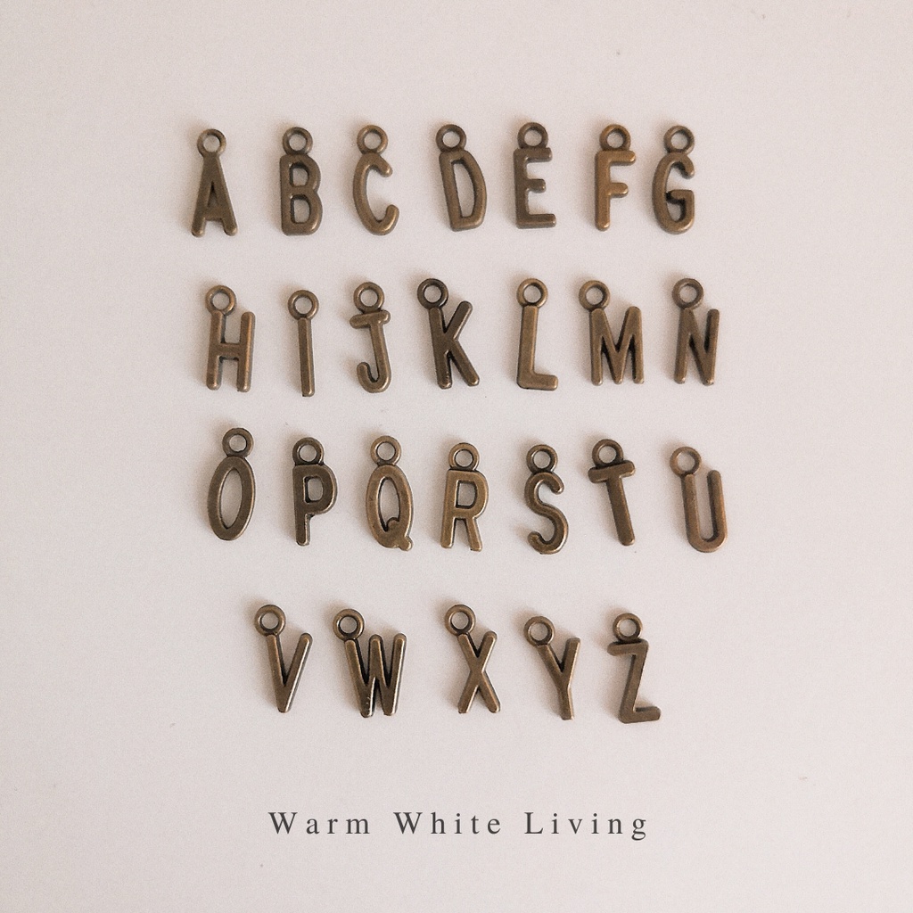 [Ready Stock] (A to Z) Traveler's Notebook Deco - Bronze Alphabet ...