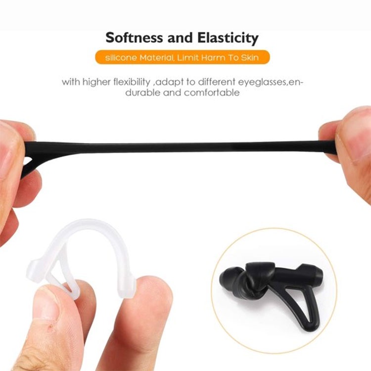 Anti Slip Silicone Ear Grips for Glasses 防掉套管耳勾 Ear Hook Spectacle ...
