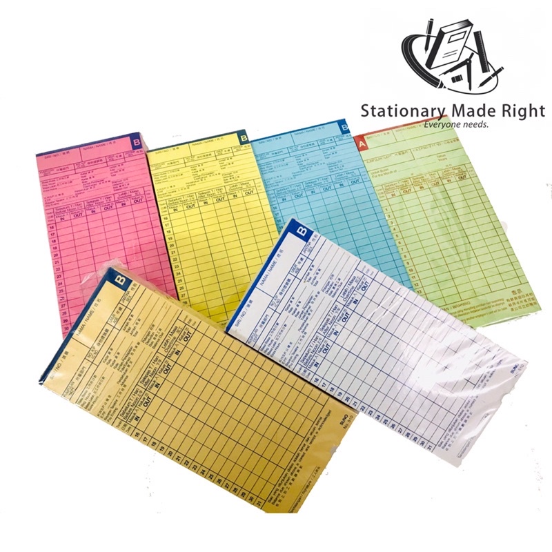 PUNCH CARD WITH HOLE (+-100'S/1 PACK)320GSM | Shopee Malaysia