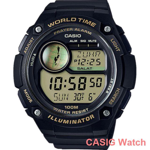 qiblat watch (In Stock )Casio CPA-100D-1AVDF Prayer Alarm~; | Shopee ...