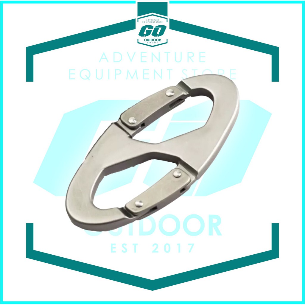 GANTUNGAN 8 Shaped Carabiner Keychain - Carrabiner Carbiner Stainless ...